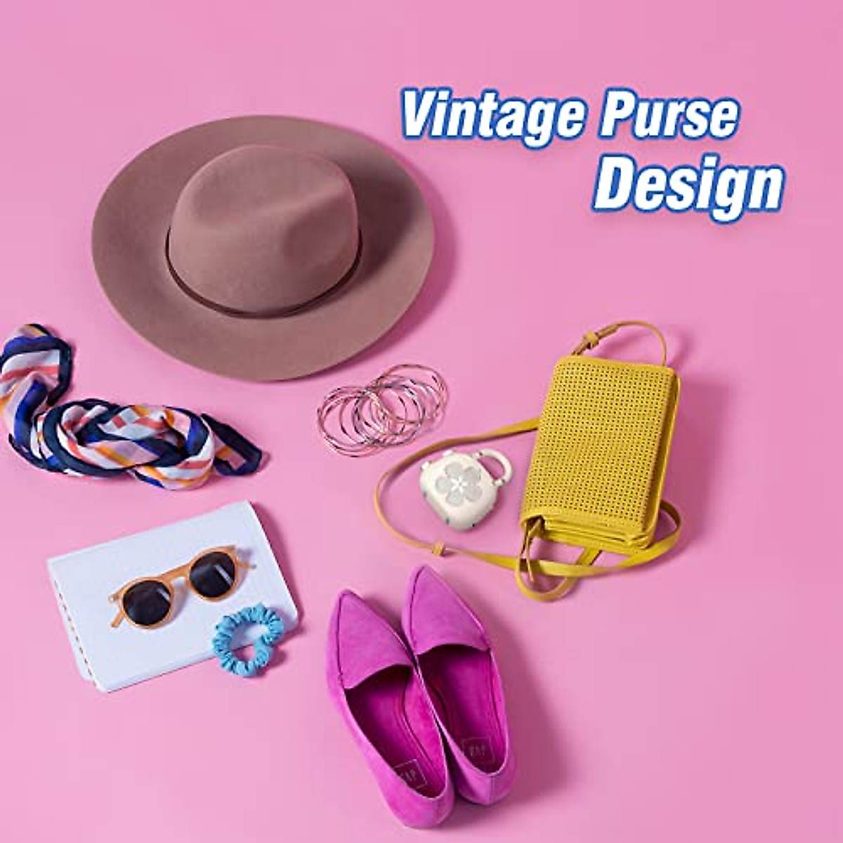 DOSS Candy Cute Bluetooth Speaker, Mini Portable Speaker with Mighty Sound, Retro Stylish Design, Adorable Speaker for Room, Desk Decoration, Ideal Xmas Gift for Kids, Girls, Women-Pink