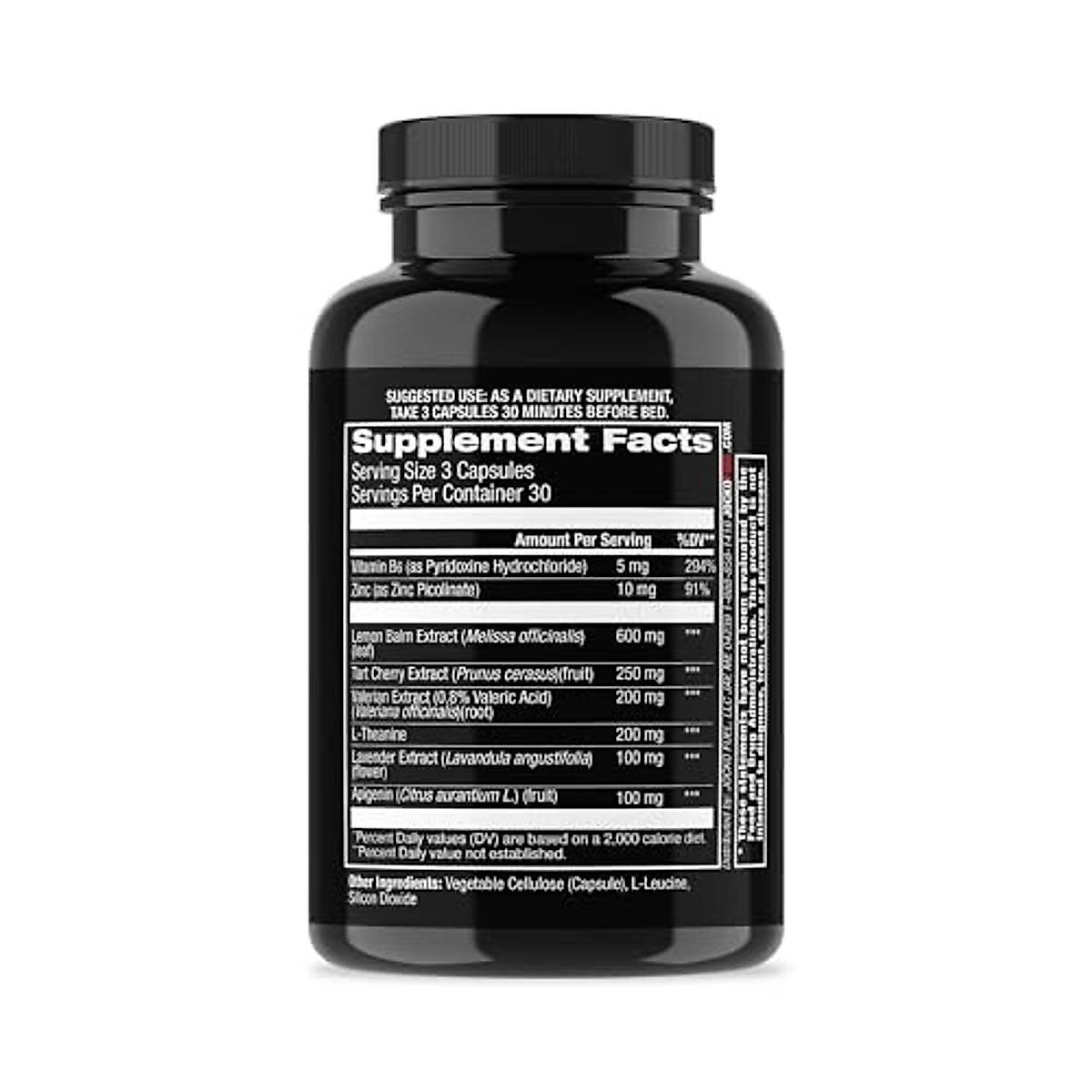 Jocko Fuel Good Night Natural Sleep Aid for Adults - Sleeping Pills for Rest & Recovery, Non-Habit Forming with Tart Cherry Extract, L-Theanine, Lavender, & Lemon Balm (90 Capsules) Packaging May Vary
