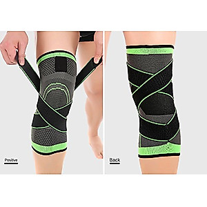 ASOONYUM Knee Sleeve,Compression Fit Support-for Joint Pain and Arthritis Relief, Improved Circulation Compression-Wear Anywhere - Single