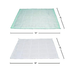 bapocsc Kitchen Dish Cloths Dish Towels Absorbent Non-Stick Bamboo Fiber Stain Removal Cleaning Cloths Dish Rags for Washing Dishes,12x12 Inches,7-Pack (White)