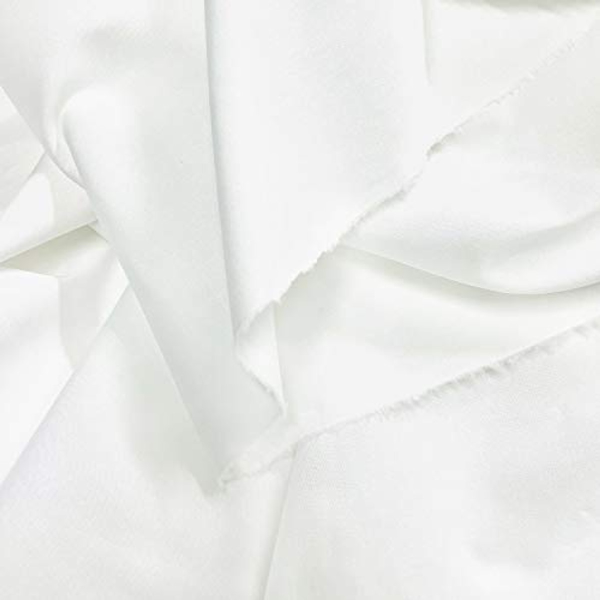 White Combed Cotton Fabric by The Yard for Quilting Sewing Broadcloth 2 Yard or 5 Yard Cloth (2 Yard)