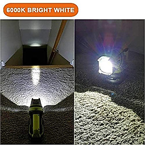 JESLED Upgrade LED Flashlight Bulb, 12V 18V DC3.5-24V, 3W PR2 P13.5S Maglite LED Conversion Kit for Ryobi Milwaukee Craftsman Lamp, 6000K Bright White Maglight Bulbs Replacement 2 Pack