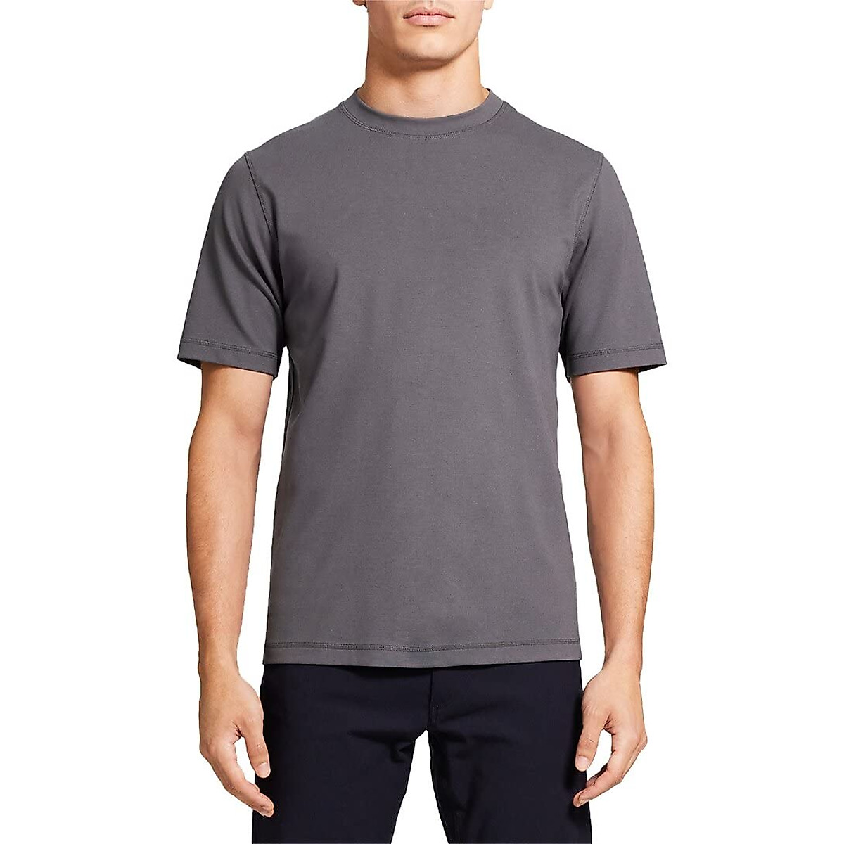Theory Men's Ryder TEE.Relay JER1, Pestle, Large