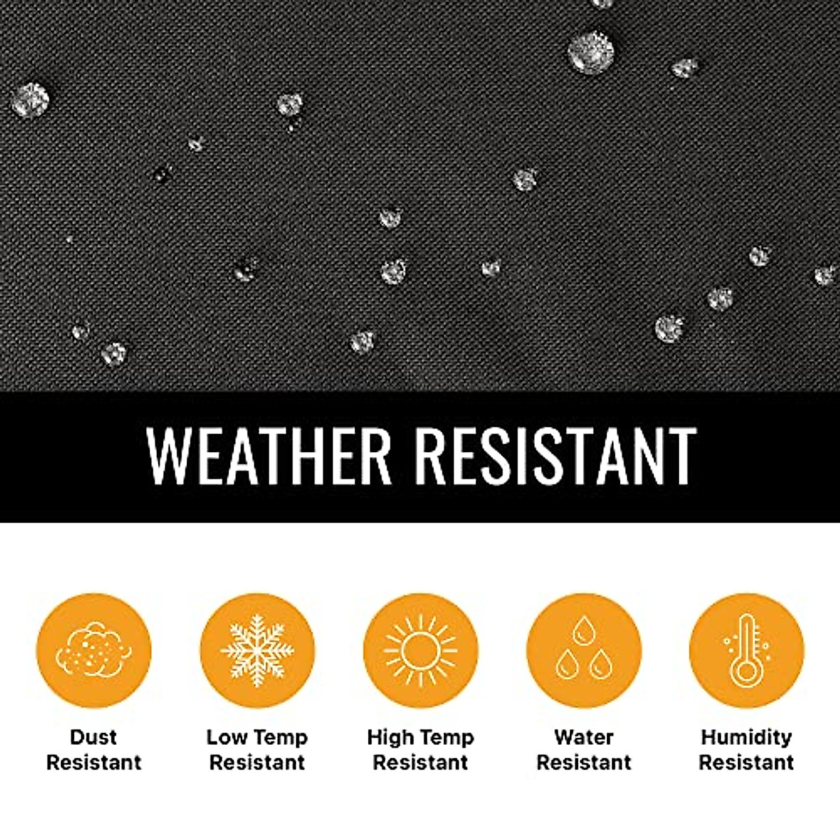 KHOMO GEAR Outdoor TV Cover - Panther Series - Universal Weatherproof Protector for 60 - 65 Inch TV - Fits Most Mounts & Brackets, Black