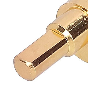 Power Wire Reducer, 2pcs 0GA Pure Copper Gold Plated Wire Reducer Terminal Connector for Car Audio Amplifier Modification