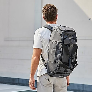 G4Free 40L 3-Way Duffle Bag Backpack Gym Bag for Men Women Sports Duffel Bag with Shoe Compartment Travel Backpack Luggage