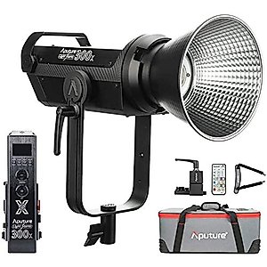 Aputure 300X Led Video Light,300W Aputure LS 300X,Bi-Color 2700K-6500K,24300lux@1m,APP and Remote Control(V-Mount)