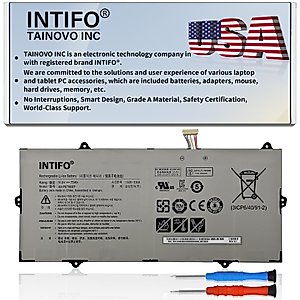 INTIFO 75Wh AA-PBTN6EP Laptop Battery Compatible with Samsung Notebook 9 900X3T 900X5T 930XBE 950XBE NP900X3T NP900X5T NP950XBE NT900X3T NT900X3U NT900X5T NT900X5U NT900X5V NT950XBE Series