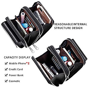 KUKOO Small Crossbody Phone Bags for Women Touch Screen Purse Wallet Mini Shoulder Handbag with Credit Card Slots