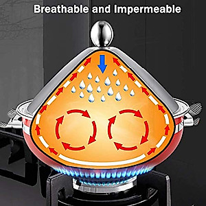 Casserole Dish with Lid Soup Pot Multi-Ply Clad Stainless Steel Tagine, Cooking Tagine Medium Lead Free Tangine with Silicone Gloves, 26Cm Tajine for Different Cooking Styles