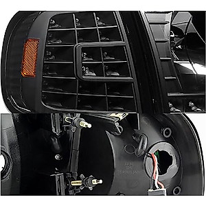 HH Building 2pcs Headlight Front Left Right Driver Passenger Side Clear Lens Black Housing Headlights + Corner 3L3Z13008DA FO2502267 5_HD-ON-FF15097-LED-SET-BK