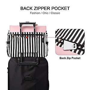 LOVEVOOK Laptop Bag for Women Large Capacity Computer Bags Cute Messenger Bag Briefcase Business Work Bags Purse, 15.6inch, Pink-Pro