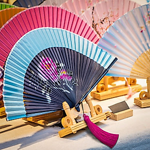 VAPKER 20pcs Deep Pink Tassel Mini Silk Tassels for Craft Jewelry Making Woman, Handmade Soft Ice Silky Tassels with Loops for DIY Projects, Bookmarks(8.5CM/3.5 Inches)