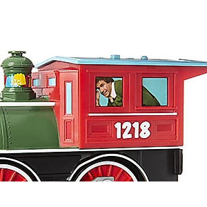 Lionel Battery-Operated Elf Toy Train Set with Locomotive, Train Cars, Track & Remote with Authentic Train Sounds, & Lights for Kids 4+