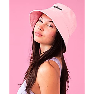 xo, Fetti Bachelorette Party Decorations Pink Babe Bucket Hat | Bridesmaid Gift, Pastel Pink and Black Embroidered, Cotton, Group Gift