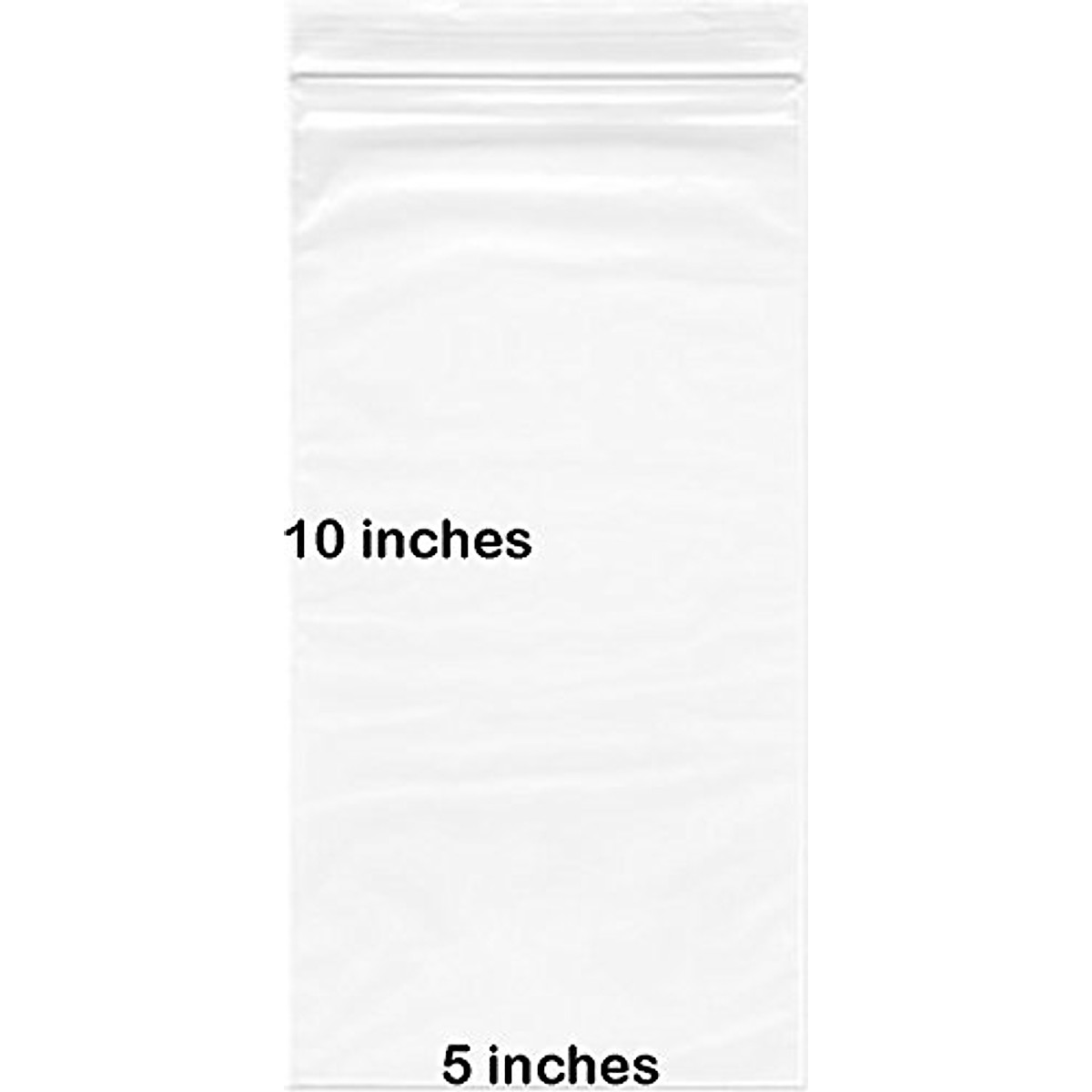 BNY Corner 2 Mil 5x10 Space Saver Reclosable Poly Ziplock Bag 5" x 10" - 1000 Counts
