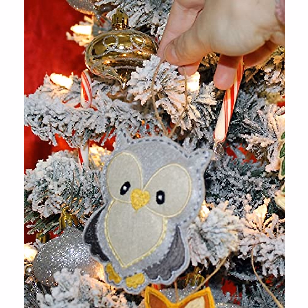 Darware My Forest Friends Christmas Ornament Set (6-Piece Set); Plush Holiday Animal Tree Decoration Set with Baby Woodland Creatures
