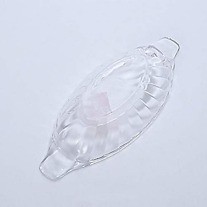 Yardwe Crystal Dessert Bowls Footed Glass Dessert Cup Pudding Cup Yogurt Jars Serving Mixing Bowls Glasswares for Mousse Ice Cream Appetizers Desserts (Banana Boat)