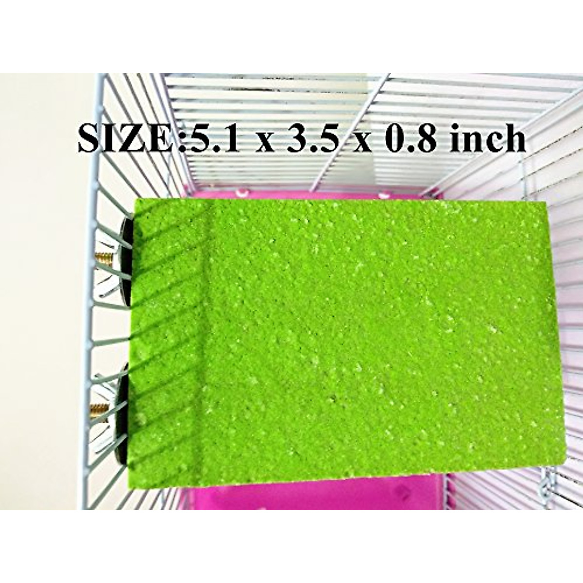 Hypeety Colorful Bird Perch Stand Platform for Parrot Macaw African Greys Budgies Parakeet Cockatiels Natural Wood Paw Grinding Clean Cage Toy (Random Color)(B)