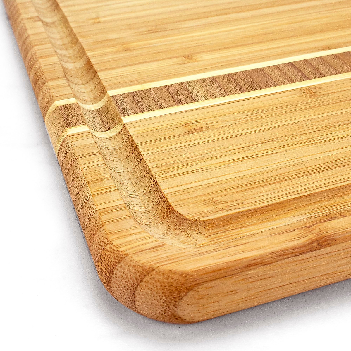 Totally Bamboo 20-5/8" x 12-1/2" Dominica Large Cutting Board with Juice Groove