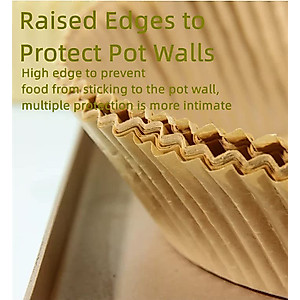 Air Fryer Disposable Paper Liner, 100 Pcs Non-stick Round Parchment Paper Oil Resistant, Waterproof, Food Grade Baking Paper Baking Microwave Baking Paper Unbleached -6.3 Inch(Natural)