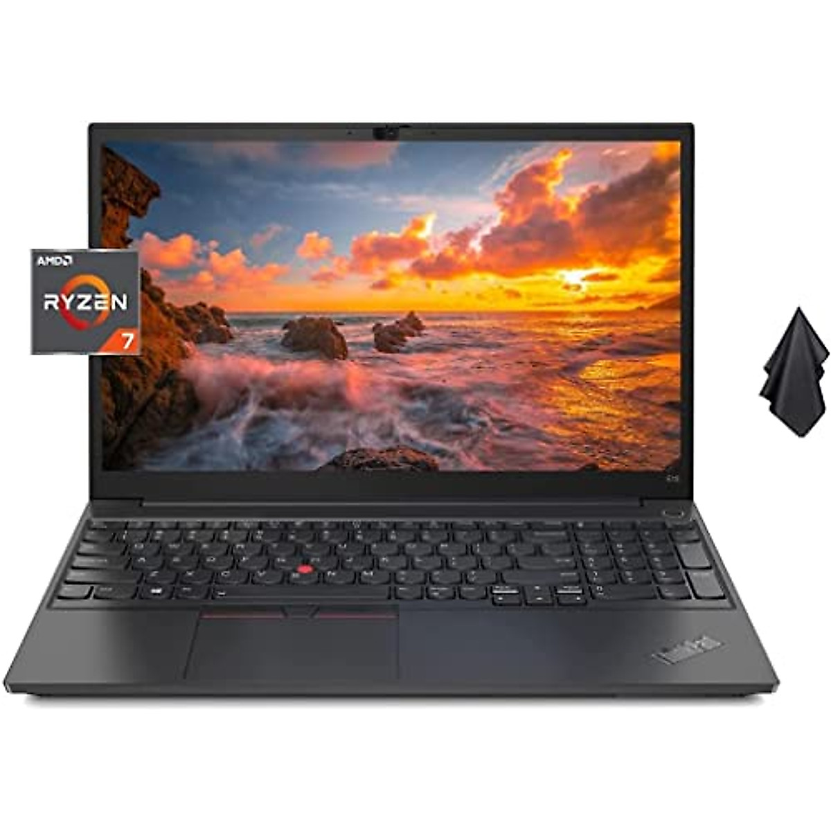 Lenovo ThinkPad E15 Gen 3 Business Laptop, 15.6" FHD IPS Anti-Glare Display, AMD Ryzen 7 5700U, 40GB RAM, 1TB NVMe PCIe SSD, HDMI, Webcam, WiFi 6, Camera Privacy Shutter, Windows 11 Pro
