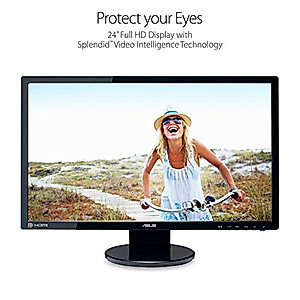 ASUS Celeron Chromebox and 24" Full HD Monitor with ChromeOS keyboard-mouse Bundle Kit