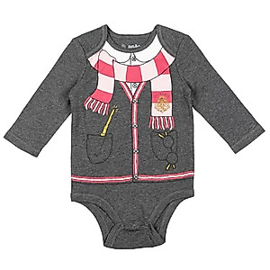 Harry Potter Hermione Baby Girls 3 Pack Bodysuit red/pink/heather grey 12 Months