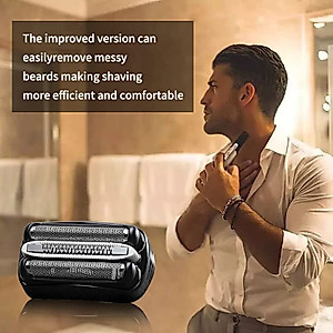 Series 3 32B Shaver Foil & Cutter Replacement Part for Braun Electric Razor, Compatible with Braun 320 330 340 350CC 370cc-4 390cc-4 3000s 3010s 3040s 3050cc 3070cc