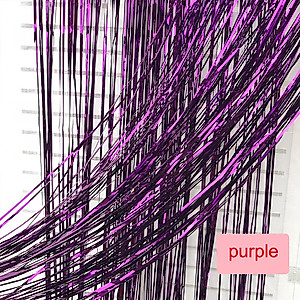Purple Backdrop Curtains for Party Supplies - 6.5x6.5 ft, Pack of 2 | LILF Foil Fringe Curtain Streamers Tinsel Backdrop for Birthday Bachelorette Party Decorations Photo Booth Props
