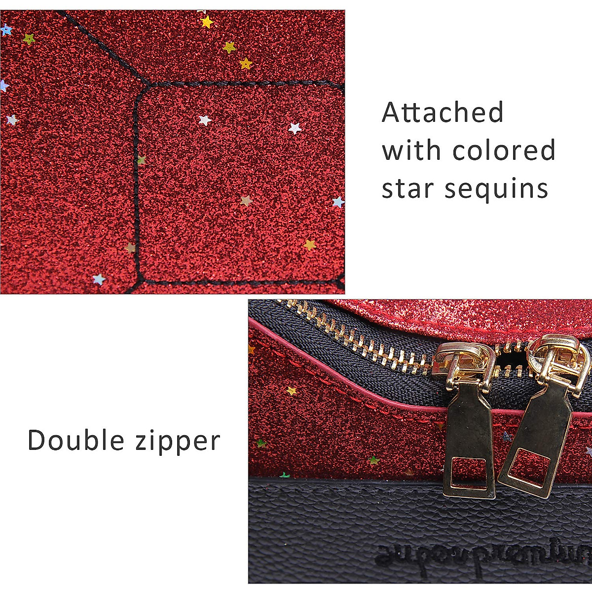 KUANG! Women Fashion Sequin Crossbody Bag Fun Gasoline Handbag Shoulder Bag for Women Messenger Tote Bags