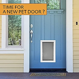 AMZOO Dog/pet Door Replacement Flap Compatible with PetSafe Measures 8 1/8” x 12 7/8” PAC11-11038