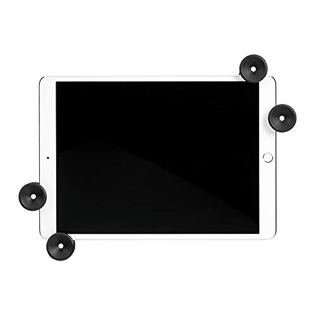 Amazon Basics Adjustable Tablet/iPad Mount Holder for Microphone and Music Stand, Black
