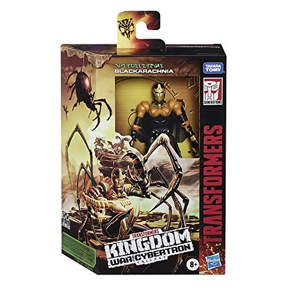 Transformers Toys Generations War for Cybertron: Kingdom Deluxe WFC-K5 Blackarachnia Action Figure - Kids Ages 8 and Up, 5.5-inch