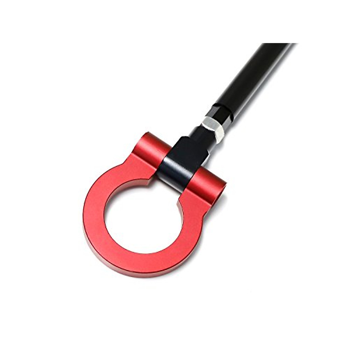 iJDMTOY Red Track Racing Style Front Bumper Tow Hook O-Ring Compatible with Chevrolet 2020-up Corvette C8, Made of Light Weight CNC Aluminum