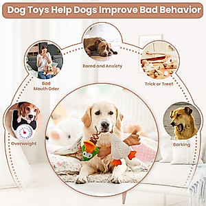 WinTour Dog Toys for Small Dogs, Puppy Toys to Keep Them Busy, Puppy Teething Toys, Dog Chew Toys for Small/Medium Dogs, Non-Tough Dog Toys for Aggressive Chewers, Squeaky Dog Toys, Tug of War Dog Toy
