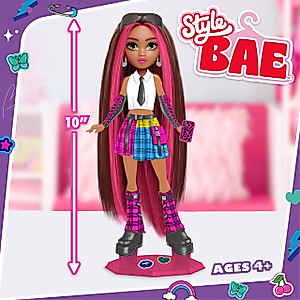 Just Play Style Bae Kenzie 10-Inch Fashion Doll and Accessories, 28-Pieces, Kids Toys for Ages 4 Up
