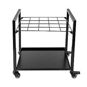Blueprint Roll File Holder - 20 Slots, Metal Blueprint Storage Cart with Wheels Roll File Holder for Home Office School Blueprint Storage Rack Blueprint Holder