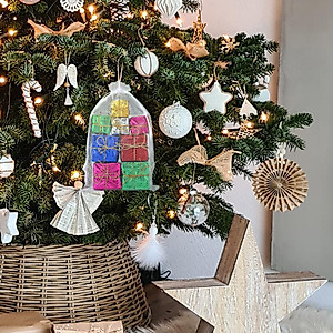 Anwyll White Organza Bags,8x12 Inch Sheer Bags Drawstring,50 Pcs Jewelry Gift Bags, Mesh Bags Drawstring Gift Bags,Jewelry Pouches for Party,Wedding Favors,Baby Shower,Gift Wrapping Candy Supply