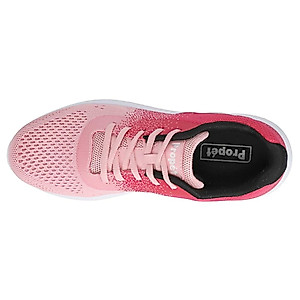 Propet Womens Travelbound Duo Knit Lace Up Sneakers Shoes Casual - Pink - Size 10 D