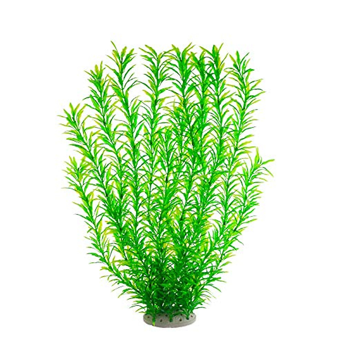 Aquarium Plastic Plants Large, Artificial Plastic Long Fish Tank Plants Decoration Ornaments Safe for All Fish 21 Inches Tall (J07 Green)