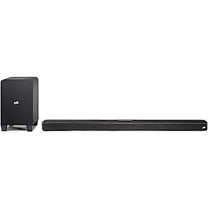 Polk Audio Signa S4 Sound Bar with Wireless Subwoofer - Dolby Atmos 3D Audio, Exclusive VoiceAdjust & BassAdjust Technology, HDMI eARC, Works with 8K, 4K & HD TVs, Bluetooth, Wireless Streaming