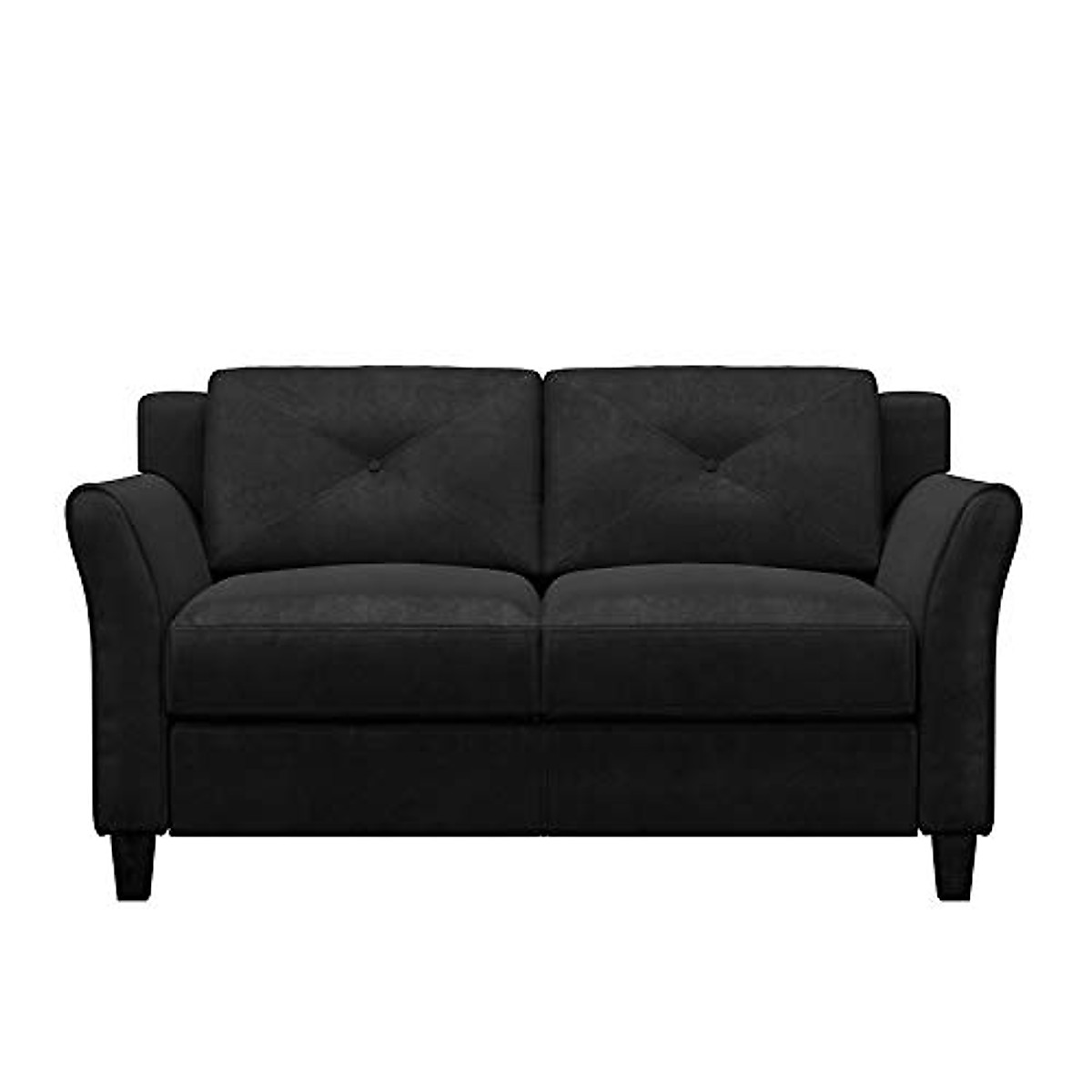 Lifestyle Solutions Loveseat Sofa, Black