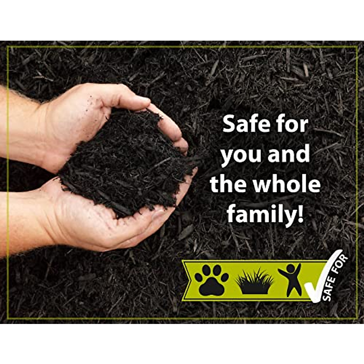 MulchWorx Black Mulch Color Concentrate- Quart - Treats 2,800 Sq. Ft. - Pure Midnight Black Mulch Dye Spray