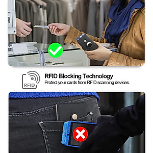 Guidemoh AirTag Wallet for Men,Slim RFID Mens Wallets With Money Clip Blocking Credit Card Holder for Men with Gift Box