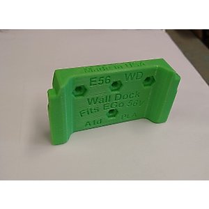 Made by Mitchell Compatibe with EGo 56V Battery Holder, Mount, Store, Wall Dock, lawnmower leaf blower, trimmer USA -2 PACK- PN E56-WDx2