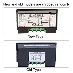 Mxzzand DC AC100-240V Professional Voltage Meter Digital Voltmeter LCD Display for Office for Home(DC 0-200V)