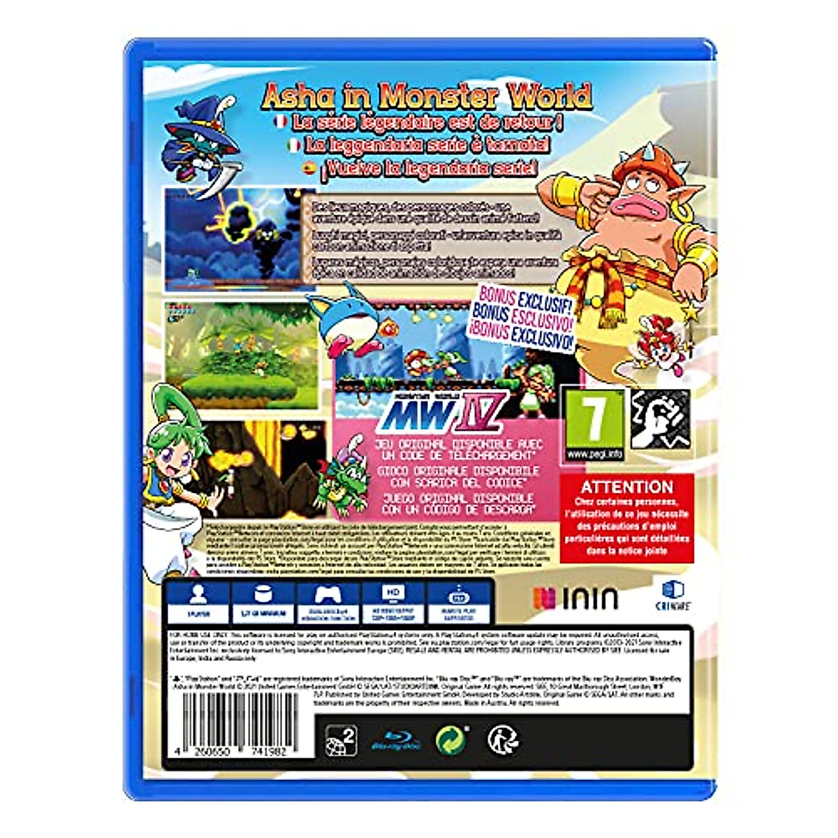 Wonder BOY ASHA in Monster World - PS4