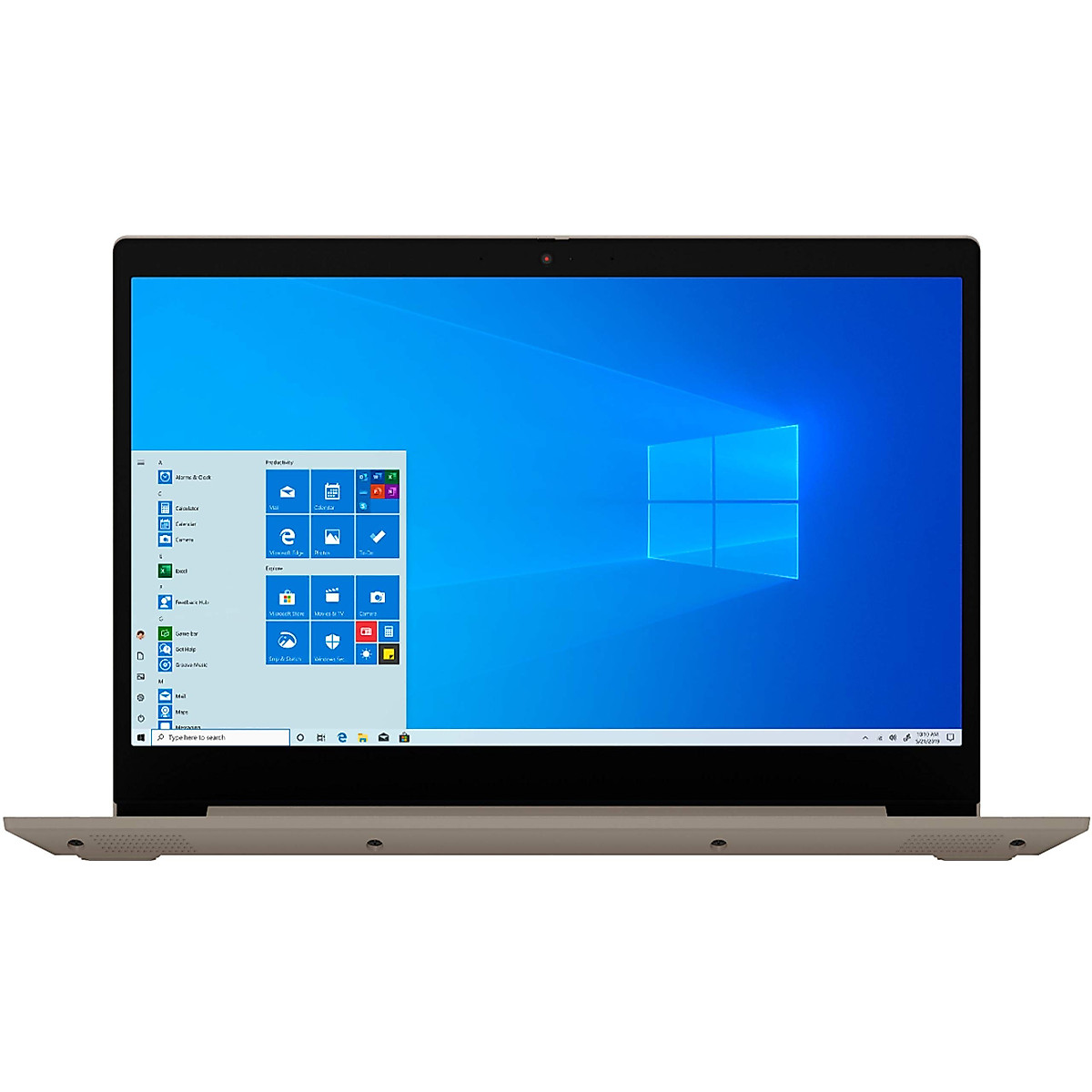 Lenovo 2020 Newest IdeaPad 3 15" HD Touch Screen Laptop, Intel 10th Gen Dual-Core i3-1005G1 CPU, 8GB DDR4 RAM, 256GB PCI-e SSD, Webcam, WiFi 5, Bluetooth, Windows 10 S - Almond