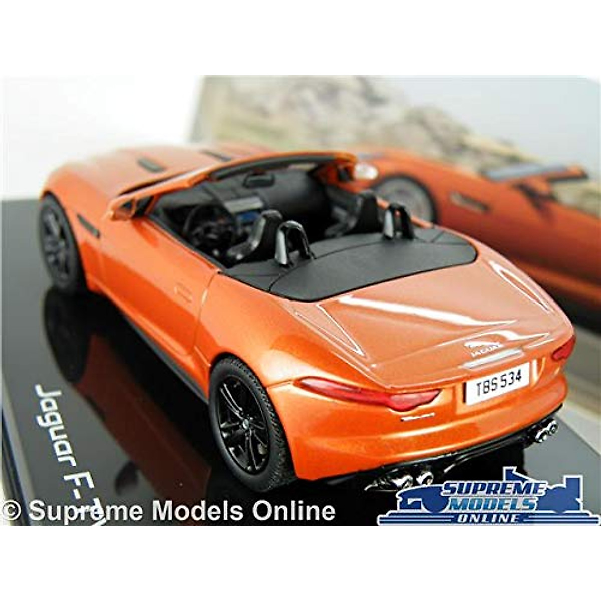 Jaguar F-Type V8-S CAR Model FIRESAND Orange F Type 1:43 IXO Dealer Special T3